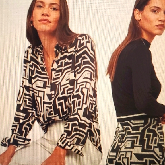 H&M | Tops | New Richard Allen X Hm Patern Signed Shirt Size Us6 Eur 38 | Poshmark